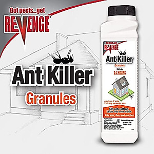 REVENGE Ant Killer Granules, 1.5 lb. Ready-to-Use Fast Acting Perimeter Treatment for Home Kills Ants, Fleas & Roaches