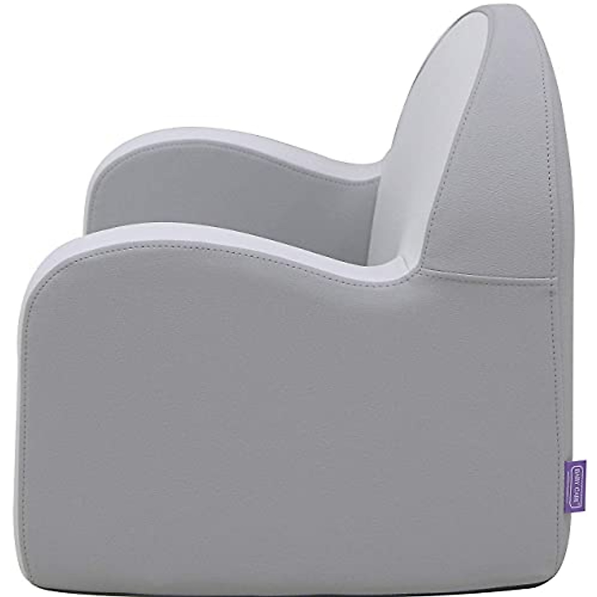 Baby Care Leather Kids Sofa (Gray) | High-end Quality Toddler Chair and Kids Couch for Boys and Girls | Waterproof, Ergonomic, Easy to Clean, No Glue Used …