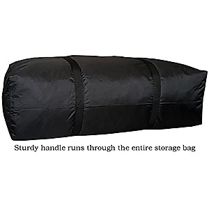 DoYiKe Extra Large Storage Duffle Bag with Zippers and Handles, Black Big Foldable Duffle Bag for Travel-130L