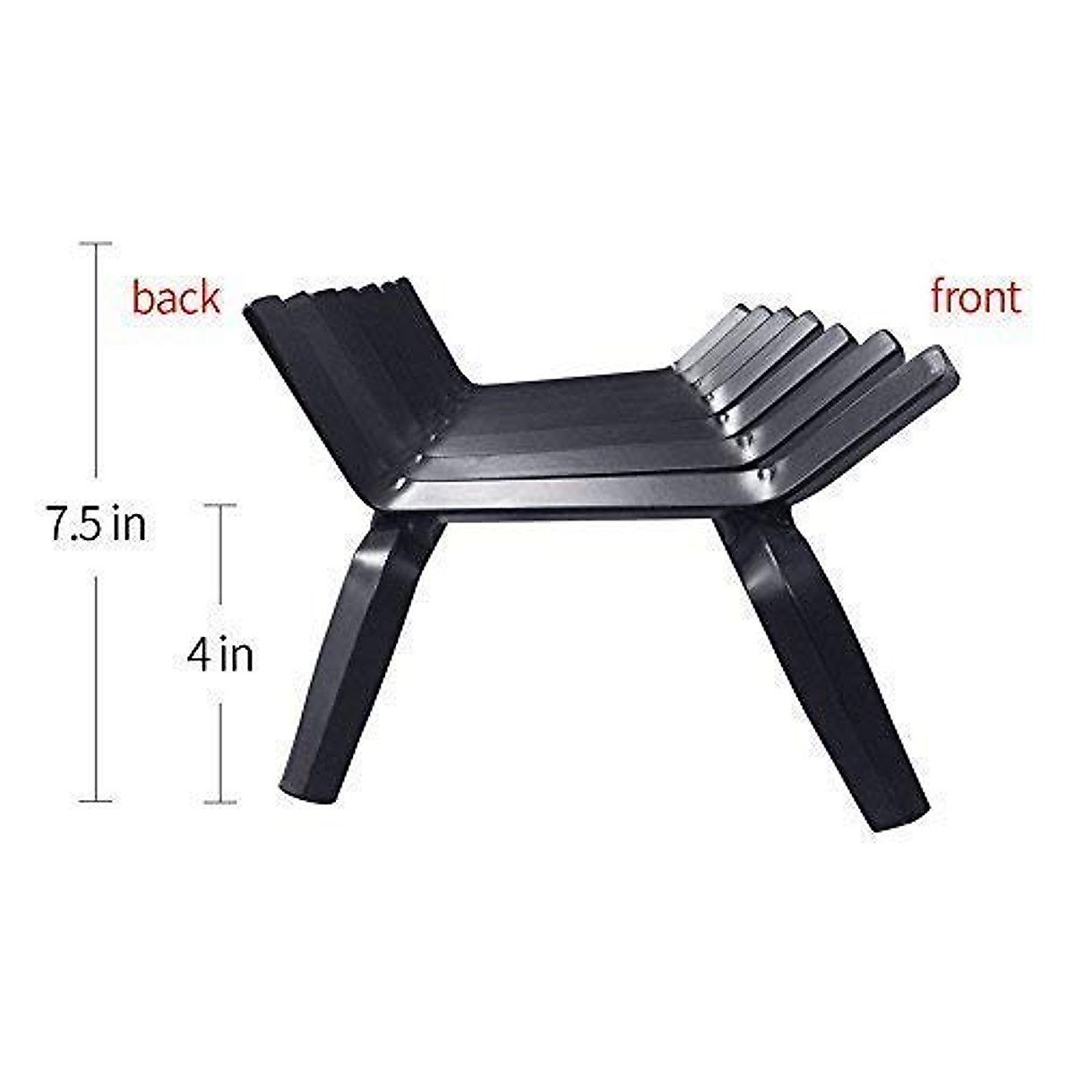 Amagabeli Fireplace Log Grate 24 inch Wide Bundle 30.7in Tall Fireplace Log Rack