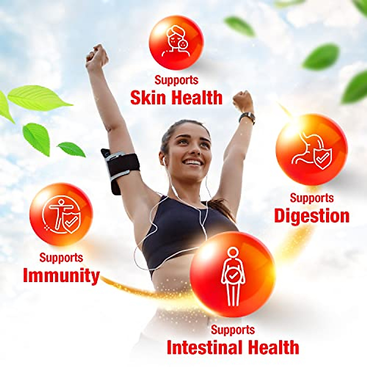 LABO Nutrition FloraGenesis - Probiotics 50 Billion CFU for Women & Men, 15 Strains, 600x More Survivability, Delayed Release, Stomach Acid Resistant, for Gut and Digestive Health - 30 Bags Powder