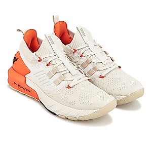 Under Armour Women's Project Rock 3 Training Shoe (White/Orange, us_Footwear_Size_System, Adult, Women, Numeric, Medium, Numeric_8)