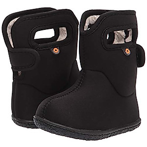 Bogs Baby Rain Boot, Black/Black, 6 US Unisex Infant