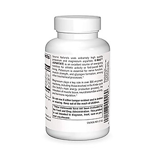 Source Naturals K-Mag Aspartate, Potassium & Magnesium Aspartate, 60 Tablets