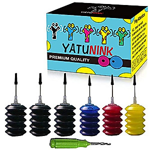 YATUNINK Premium Refill Ink Kit for HP 910 910XL Ink Cartridge Work for HP OfficeJet 8020 OfficeJet 8022 OfficeJet 8025 OfficeJet 8028 OfficeJet 8035 Printer (30ml x 6 Pack)