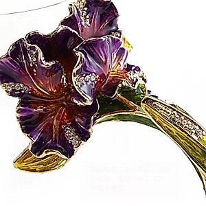 Glass Tea Cup Coffee Mug,Hand Blown Glass Drinking Mug Made of Lead-free Glass and Enamels