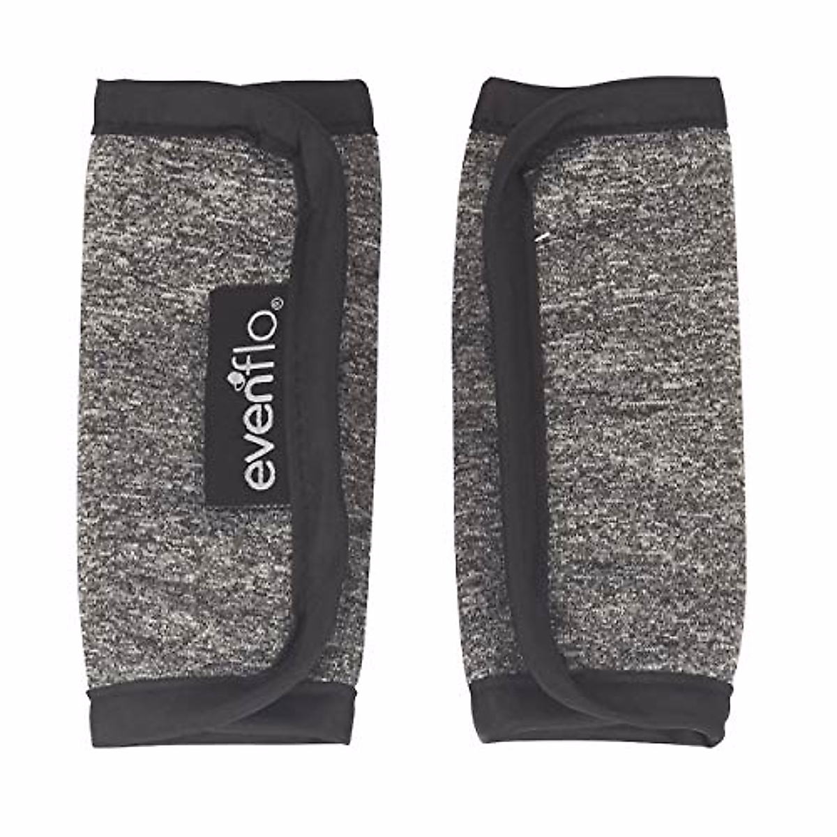 Reversible Strap Covers for Strollers, Grey Melange, Universal Size Fits Most Strollers