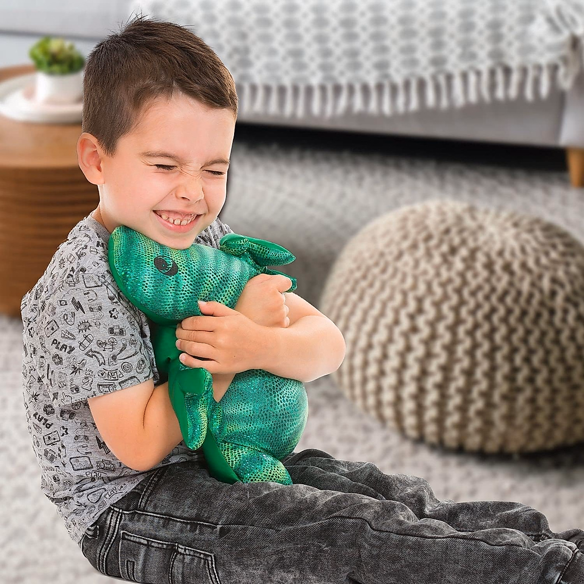manimo Weighted Stuffed Frog for Kids & Adults – Frog Toys Sensory Lap Pad - Stress Relief Weighted Frog Plush for Chest, Back & Legs - Perfect for Home, Schools, kindergardens, Daycares