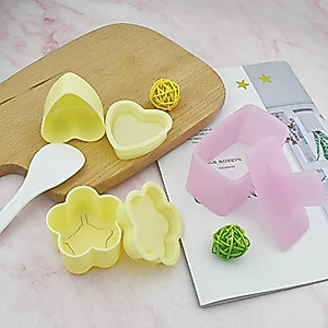 3 Pack Rice Ball Mold & White Rice Paddle Spam Musubi Maker Mold Sushi Making Kit Non Stick Musubi Press Onigiri Molds Spam Rice Mold Luncheon Meat Press Home Kitchen Lunch Bento DIY for Kids