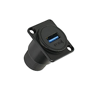 Toronce USB3.0 D Series Panel-Mount Connector | D-USB-3.0 USB 3.0 Pass Through Connector
