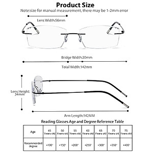 SUGLSS Photochromic Progressive Multifocus Reading Glasses for Men Women Diamond Cut Anti-Blue Light Multifocal Reader Diamond-cut Titanium Frame Transition Sunglasses No Line Eyeglasses 2.5