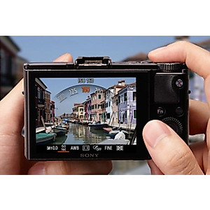 Sony RX100 II 20.2 MP Premium Compact Digital Camera w/ 1-inch Sensor, MI (Multi-Interface) Shoe and tilt LCD Screen (DSCRX100M2/B)