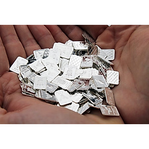 MINT STATE GOLD Three (3) One Gram .999 pure Silver Bars with random designs in a jewelry pouch