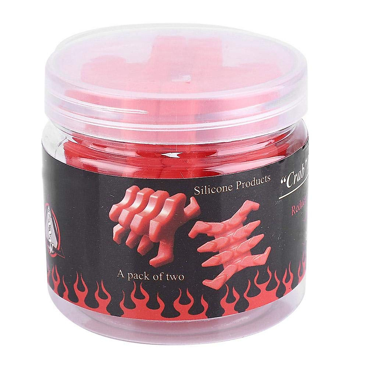 Zerone 2 Pcs Compound Bow Stabilizer Archery Rubber Bow Limbs Vibration Damper Archery Bow Accessories Crab Shaped Shock-Absorbing Sliencer for Hunting Traing(Red)