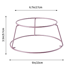 Hemoton Bread Cooling Rack Cooling Rack Round Mega Cooling Rack Roasting Rack Baking Cooling Rack Cake Mold Rack Pastry Rack Rose Gold Cake Stand Cake Holder Large Stainless Steel Chiffon