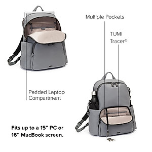 TUMI Voyageur Ruby Backpack - Pearl Grey