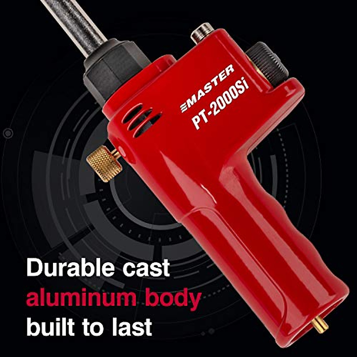 Master Appliance PT-2000Si – Optimized High Intensity Adjustable Flame, Trigger Start, Heavy Duty Blow Torch Head, Compatible with Propane or Mapp Gas