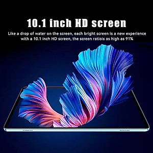 YLOMAY 10.1" Android 12Tablet PC, 4GB+64GB ROM/256G Expandable Computer Tablets, 10 Core IPS HD Ultra-Thin Screen| 2.4G+5G WiFi Bluetooth| Dual SIM Voice Calls GPS 13MP Cameras 