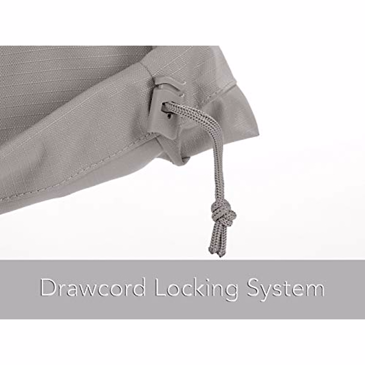 Covermates Grill Cover - Heavy-Duty Polyester, Weather Resistant, Drawcord Hem, Grill and Heating-Ripstop Grey