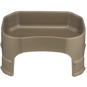 Neater Pet Brands Giant Bowl with Leg Extensions Huge Jumbo Trough Style Dog Pet Water Dish (2.25 Gallons, Champagne)