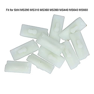 Akozon 10PCS Chain Guide, MS290 381 360 390 440 640 660 Anti-dust Cover pad Bumper Strip Fit for Slider Steele Accessories Garden Tool Chainsaw Replace Parts