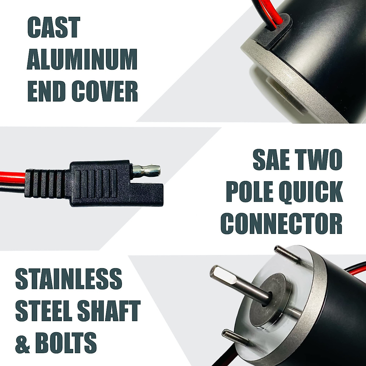 AMBITIONMOTOR Salt Spreader Motor Replaces Buyers SaltDogg 3000966 for ATVS15A UTVS16