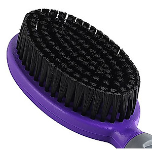 Double Sided Combo Pins and Bristle Brush by Hertzko - For Dogs and Cats with Long or Short Hair - Dense Bristles Remove Loose Hair from Top Coat and Pin Comb Removes Tangles, and Dead Undercoat (Single Sided)