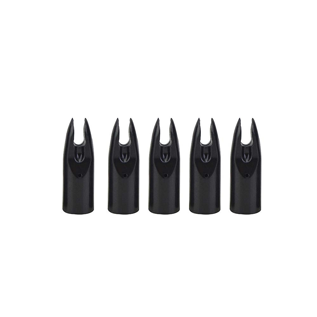 SHARROW 50pcs Archery Arrow Nocks Hunting for 7mm Arrows Shaft (Black)