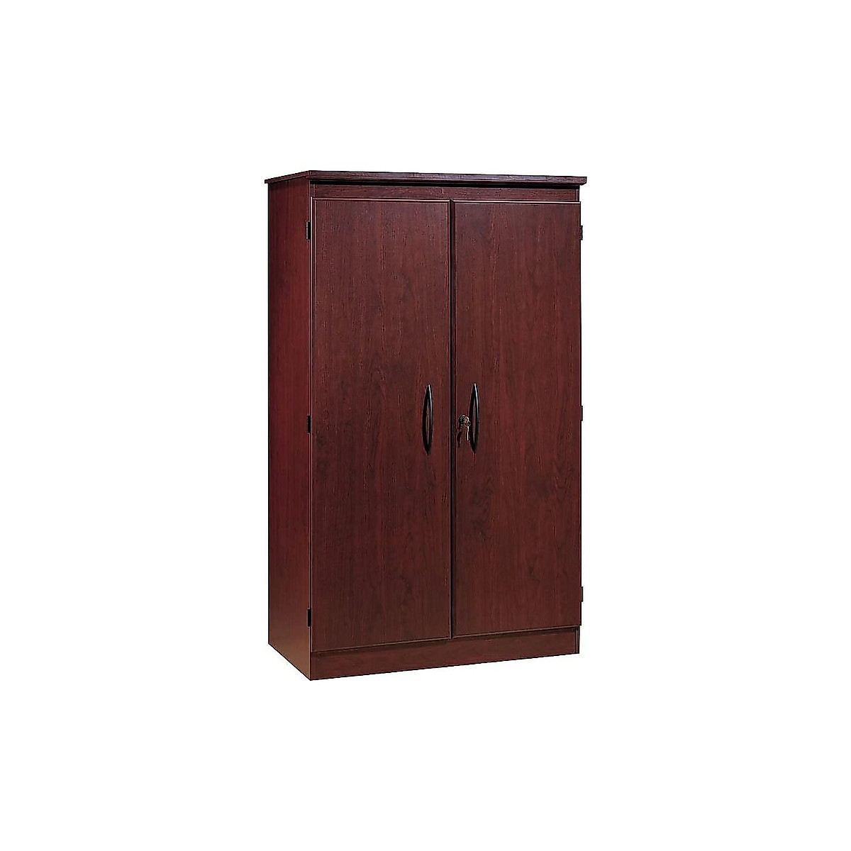 South Shore Tall 2-Door Storage Cabinet with Adjustable Shelves, Royal Cherry