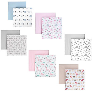 Tadpoles 2-Piece Stardust Crib Sheets | Collection of 2 Fitted Crib Sheets | Made of 100% Brushed Microfiber Polyester | Soft, Smooth, Breathable & Durable | Ideal for Babies | Pink & Purple