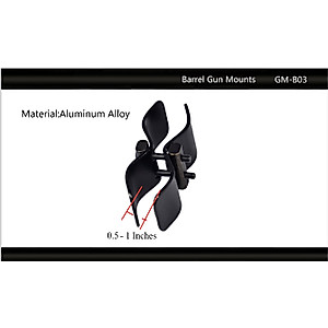 Tactical Scorpion Gear TSG-GMB03 Aluminum Dual 5/8-1 3/8" Scope Laser Mount - Black