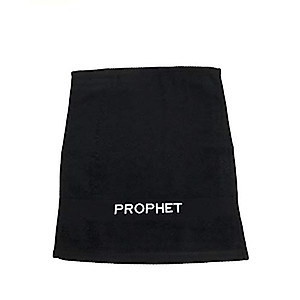 Mercy Robes Preaching Hand Towel Prophet (Black/White)