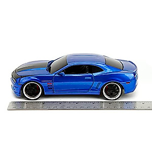 Big Time Muscle 1:24 2010 Chevy Camaro Die-Cast Car, Toys for Kids and Adults(Candy Blue)