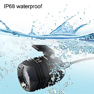 Handster Motorcycle Fog Light 2inch Cool White LED Pod Lights IP68 Waterproof Flood Auxiliary Driving Lamp 2PCS for 4x4 Off road Truck Marine and Heavy Duty