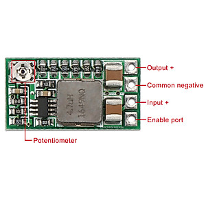 DROK 5v Regulator, 5pcs Mini Voltage Reducer DC 4.5-24V 12V 24V Step Down to 5V Buck Converter Board 3A Volt Step-Down Transformer Power Supply Module