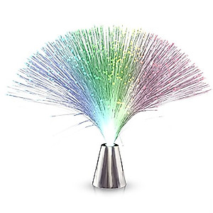 Light Up Fiber Optic Party Centerpieces with Color Changing LED Lights (Set of 12)