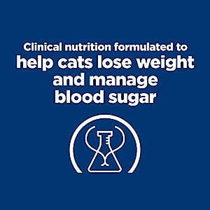 Hill's Prescription Diet m/d GlucoSupport Chicken Flavor Dry Cat Food, Veterinary Diet, 4 lb. Bag