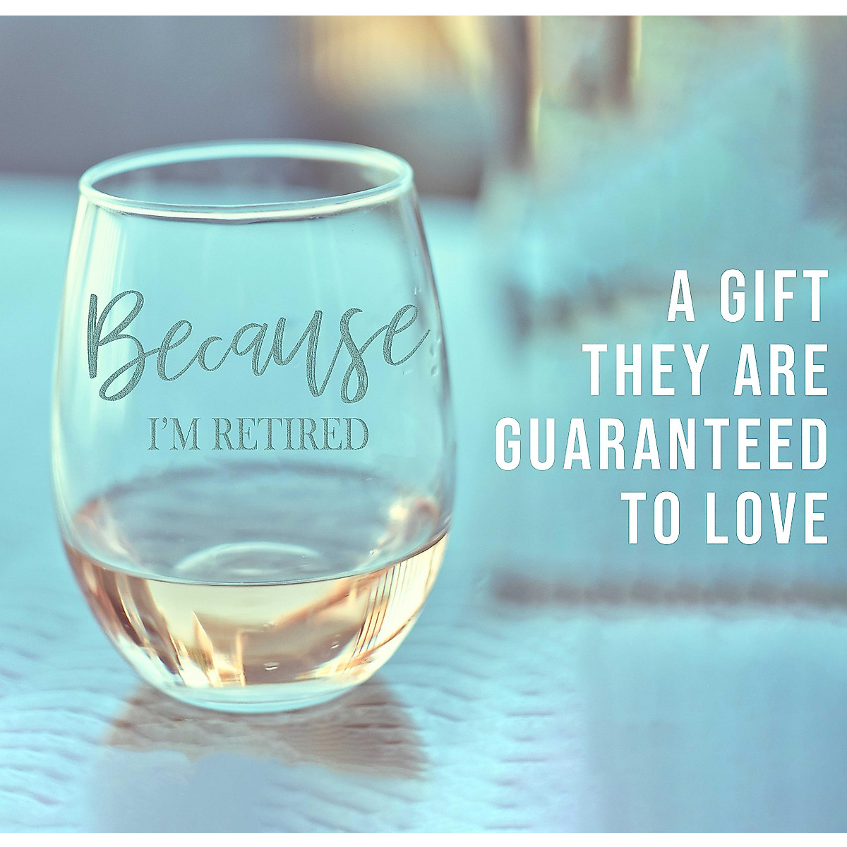 Personalized Etched Monogram 17oz Stemless Wine Glass, Gifts for Women, Customized Engraved Christmas Gifts, Unique Mother's Day Gift, Customizable Bridesmaid Birthday Wine Tumbler, Because YTH