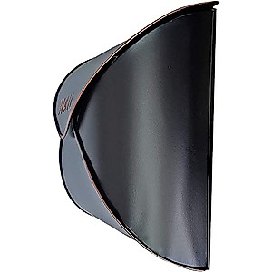 NACH Black Mailbox Wall Mount, 12.5 x 5 x 10 inch Wall Mount Mailboxes for Outside, Waterproof Mailboxes for Outside - Envelope Mailbox