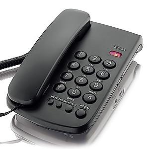 TCF-2000 Desktop Fixed Telephone Elegant Corded Landline Phone for Hotels and Homes Bars Guest Room Home Phone Hotel Phone Corded Phone Desktop Fixed Telephone Wall Mountable Landline Phone