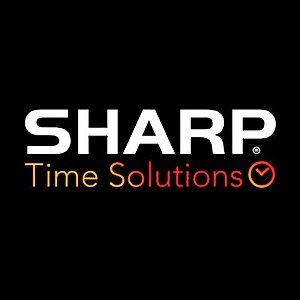 Sharp Atomic Digital Alarm Clock, Battery Operated Self-Setting Digital Wall or Desk Clock, Easy to Read Color Display Nightlight with Indoor Temperature and Calendar