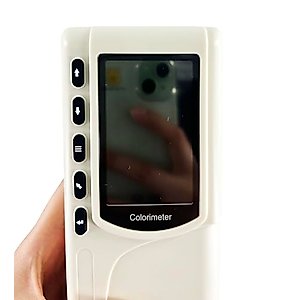 HFBTE Color Analyzer Lab Color Meter Handheld Colorimeter Painting Ink Plastics Textile Food Colour Meter with 4mm Aperture 8°/d CIE LAB D65 Repeatability ΔE*ab≤0. 03 USB lnterface Data Storage