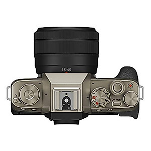 Fujifilm X-T200 Mirrorless Digital Camera w/XC15-45mm Kit - Champagne Gold