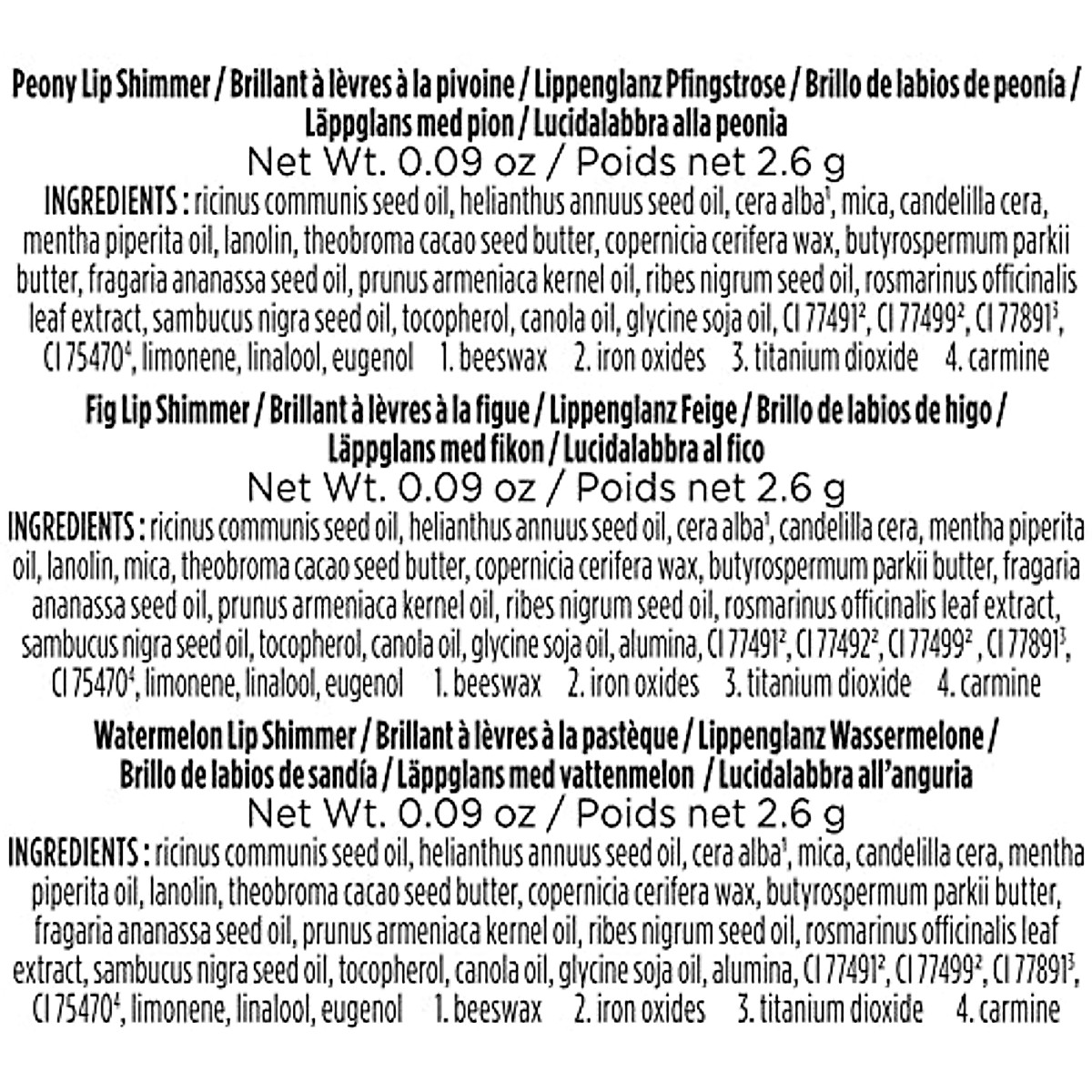 Burt's Bees Lip Balm Easter Basket Stuffers, 3 Nourishing Lip Care Shimmers for All Day Glow, Kissable Color Spring Gift Set -Peony, Fig & Rhubarb (Packaging May Vary)