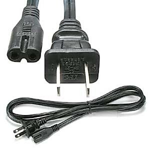 CorpCo 3ft AC Power Cord Replacement for Sony Playstation 5, PS5 and Playstation 4, PS4 Slim, Xbox Series S, Xbox Series X