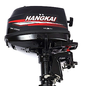 6HP Outboard Motor, 102CC Fishing Boat Motor Motor Prop Heavy Duty, 2-Stroke Outboard Motor Boat Engine Outboard Trolling Motor for Fishing, Aquaculture, Outdoor Adventure Engine tiller Control