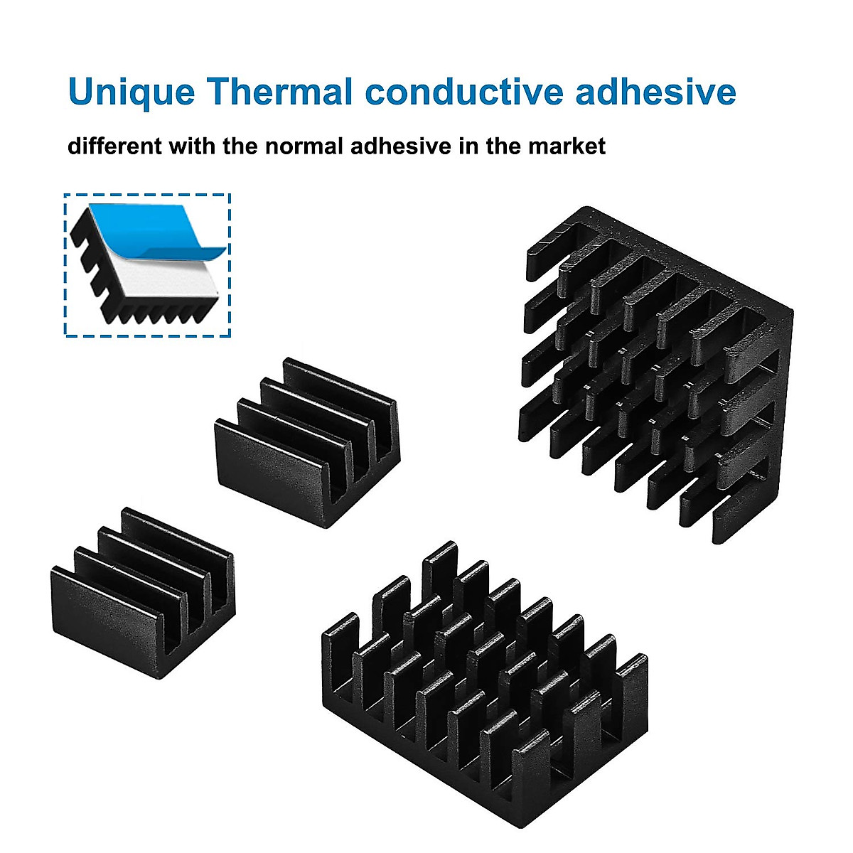 Smraza Case for Raspberry Pi 4, Acrylic Pi 4B Case with Quiet Cooling Fan, 4PCS Heatsinks, 5V 3A USB-C Power Supply for Raspberry Pi 4 Model B 8GB/4GB/2GB - Black