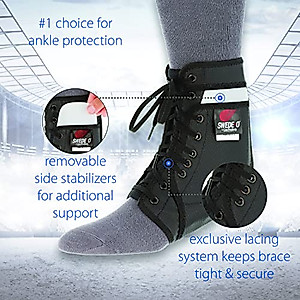 Swede-O Ankle Lok Ankle Brace, Black - Medium