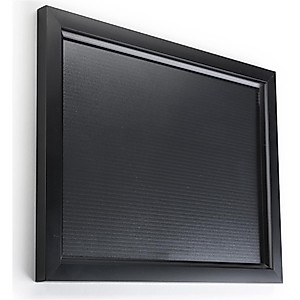 Displays2go Set of 10, Black Aluminum Picture Frames with Slide-in Design, Wall Mounted, Poster Holders for 8.5x11 Prints in Portrait or Landscape Orientations