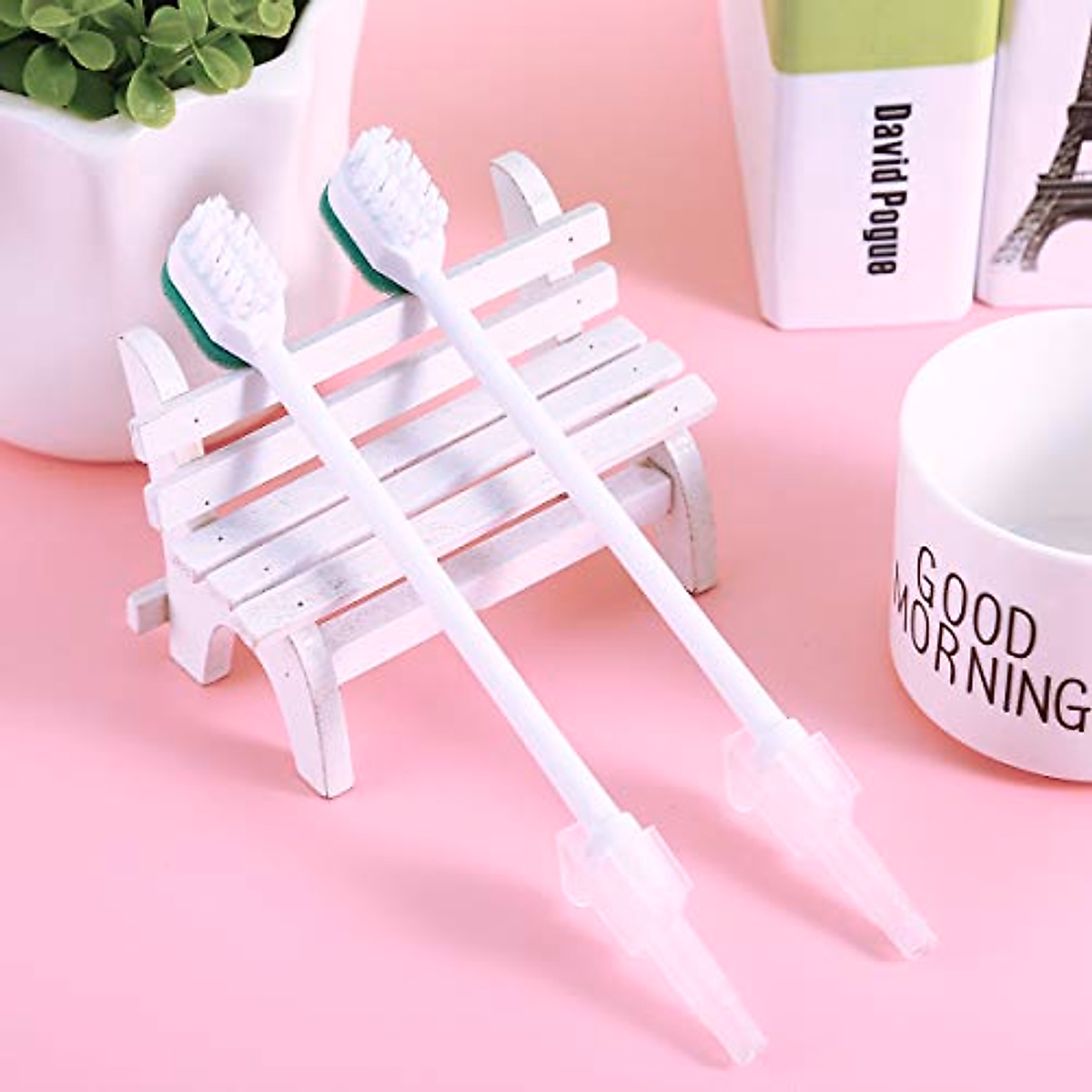 wellgler Oral Care Single Use Suction Swab Toothbrush（20pcs）